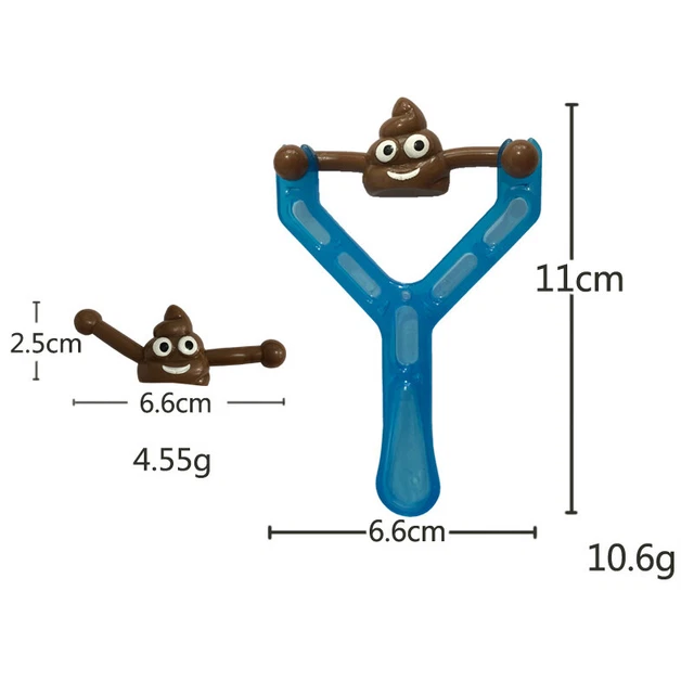 FUNNY MINI FAKE Poop Slingshot Poop Kit Mochi Squishy Ejection Toy ...