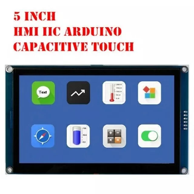NEW 5 INCH HMI I2C LCD Display Module Capacitive Touch Screen for ...