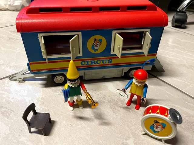 PLAYMOBIL 3477 CLOWN Caravan Circus Trailer - 1982 Vintage - w/ Box £69 ...