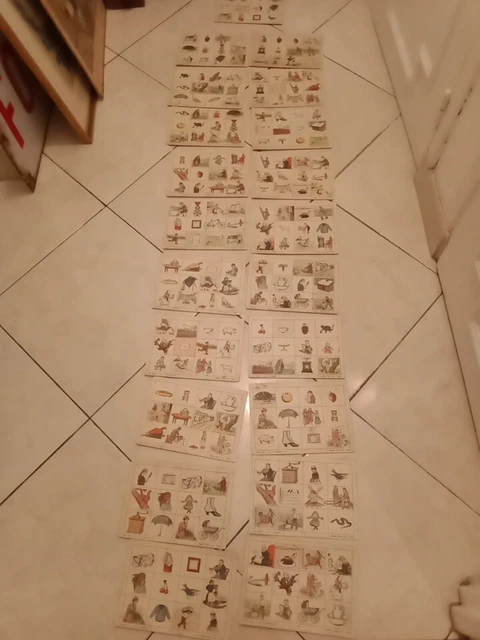 JOUET ANCIEN Le LOTO de la MATERNELLE de J.PERROT No 2 Planche Total 21 ...