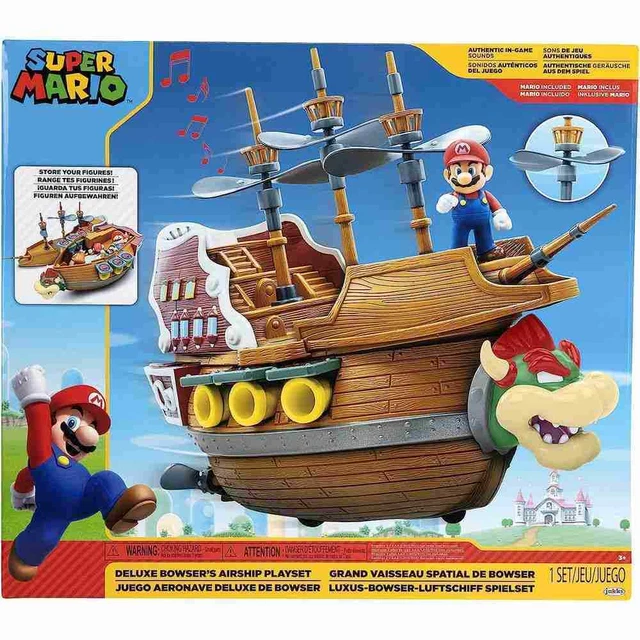 NINTENDO SUPER MARIO Deluxe Bowser's Ship Playset $109.95 - PicClick AU