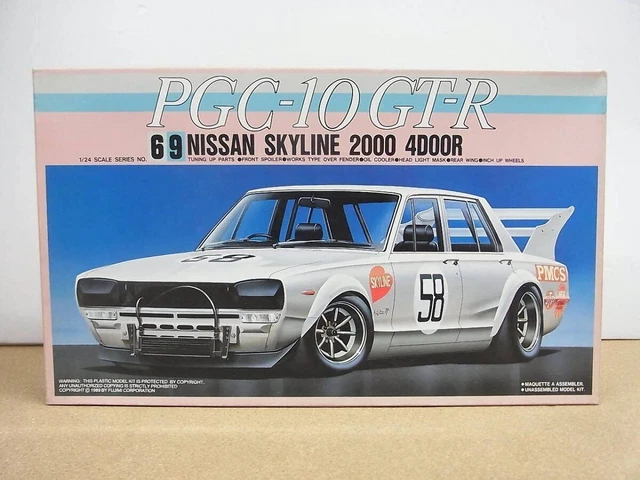 SELTENER BAUSATZ FUJIMI 1/24 Verstellflügel Nissan Skyline Hakosuka GT ...