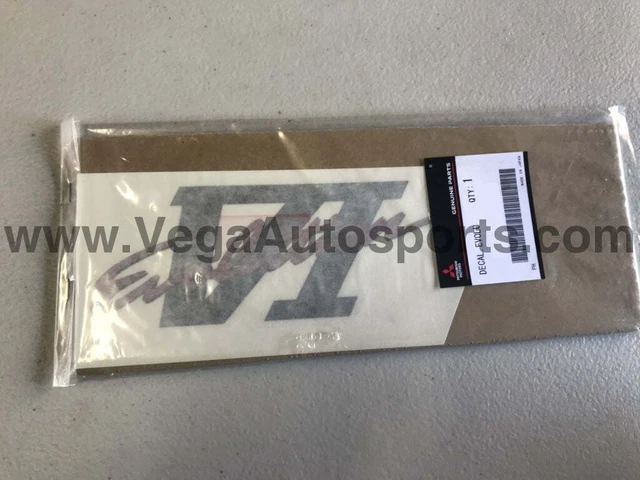&EVOLUTION VI& DECAL to suit Mitsubishi Evo 6 CP9A Red/Black/Silver $51 ...