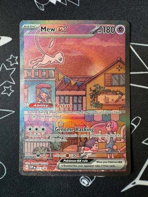 POKÉMON TCG MEW EX SVP053 Scarlet & Violet - 151 UPC Black Star Promo ...