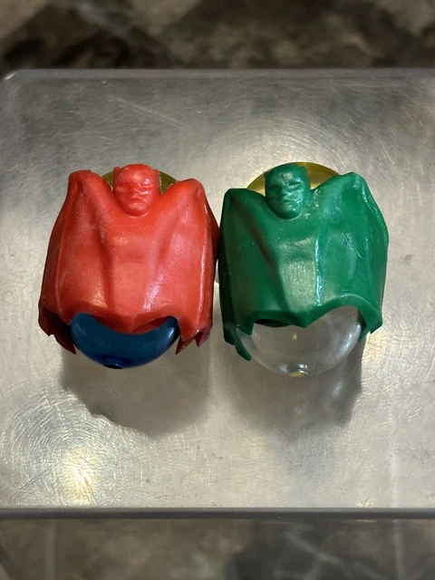 VINTAGE 1966 RED & Green BATMAN Rubber Collapsible Rings DC Unused! $44 ...