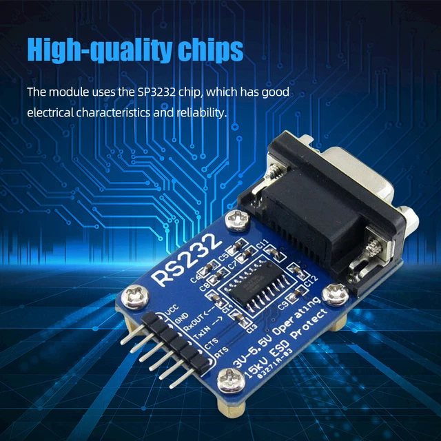 CAVO A STRISCIA scheda convertitore Waveshare da DB9 a TTL RS232 a TTL chip seriale SP323232 EUR ...