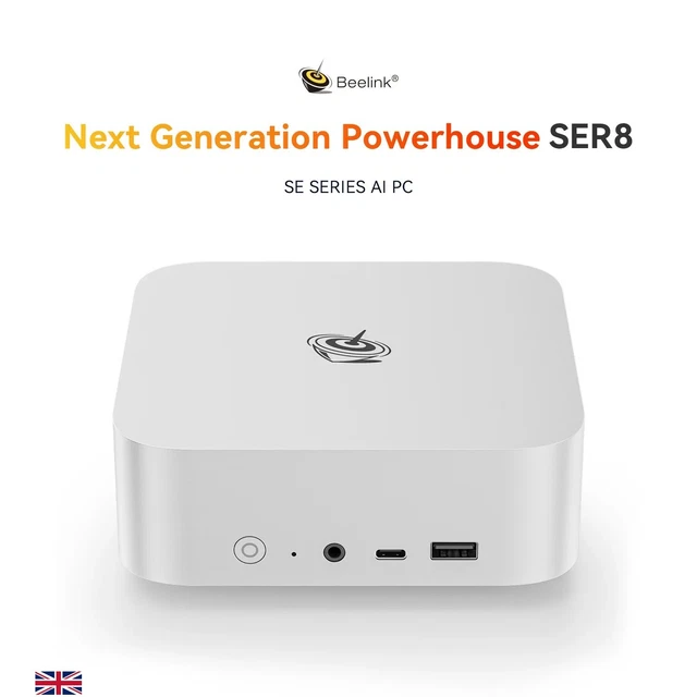 BEELINK SER8 MINI PC AMD Ryzen 7 8845HS 32GB Ram 1TB SSD - UK Model ...