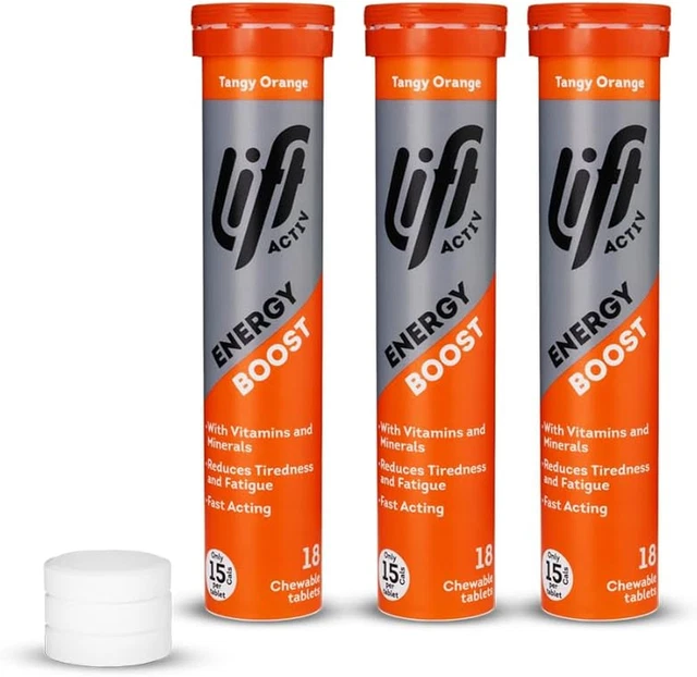 LIFT ACTIV| ENERGY Boosting Glucose Chewable Energy Tablets | Contains ...