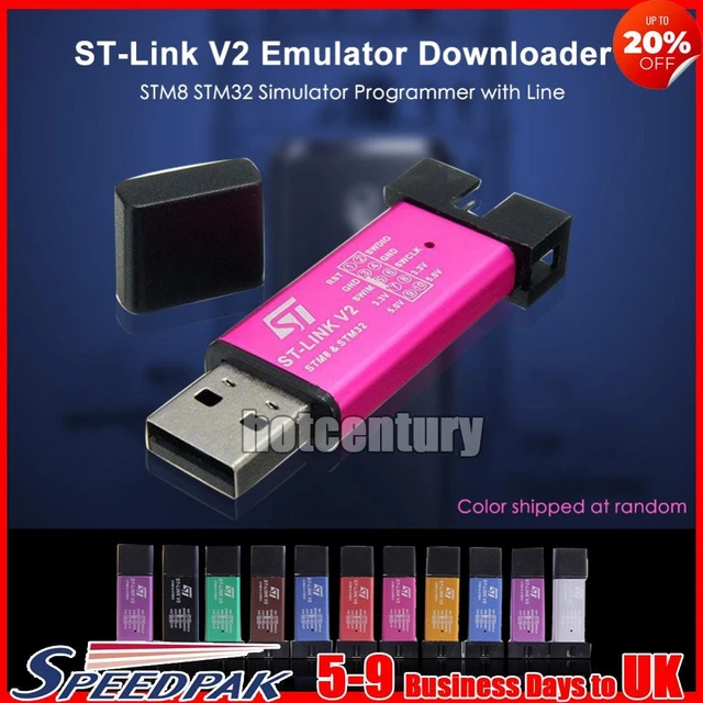 ST-LINK V2 EMULATOR/DOWNLOAD/PROGRAMMER Mini STM8/STM32 LED Indicator £5.18 - PicClick UK