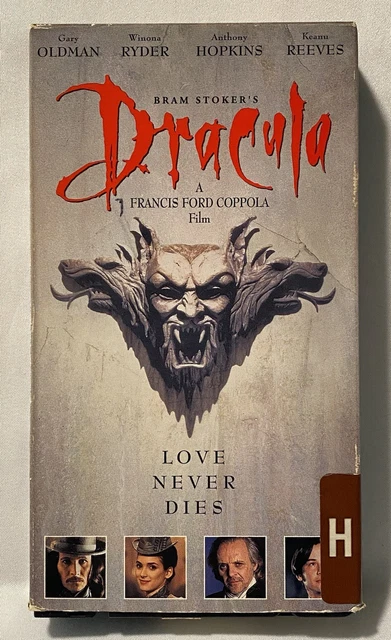 1993 BRAM STOKER’S Dracula VHS Tape Anthony Hopkins, Keanu Reeves ...
