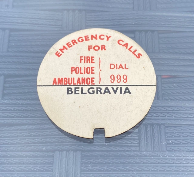 BELGRAVIA VINTAGE BAKELITE Telephone Original Dial Label £9.99 ...