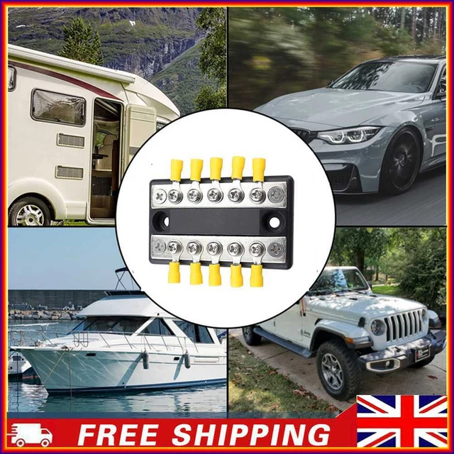 10-WAY 20-WAY BUS Bar 12-48V Busbar Power Case for Auto Camper RV (10 ...