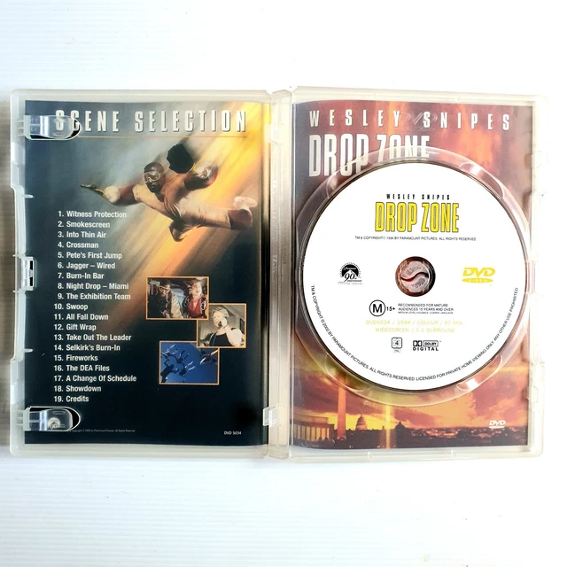 DROP ZONE DVD 1994 Action Thriller, Wesley Snipes, Gary Busey, Region 4 ...