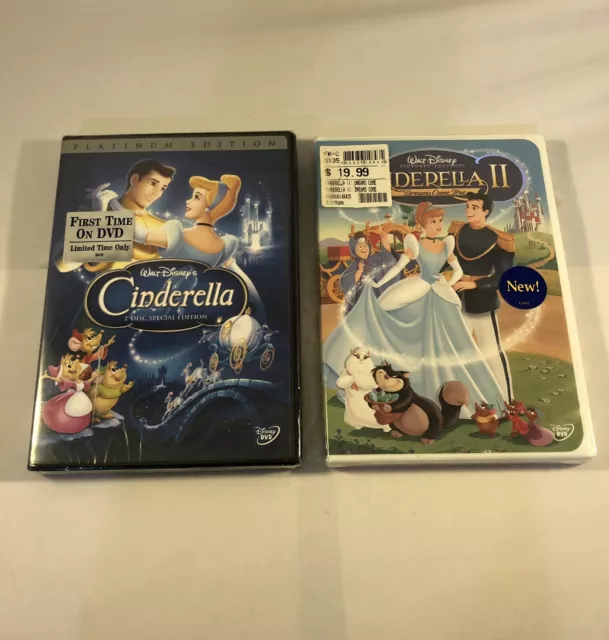 Walt Disneys Cinderella And Cinderella Ii Dvd Lot Brand New Sealed £1405 Picclick Uk