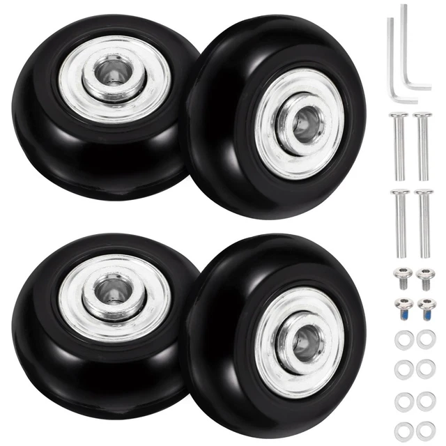 1 SET LUGGAGE Wheel Caster Wheel Replacement Rubber Suitcase Caster ...