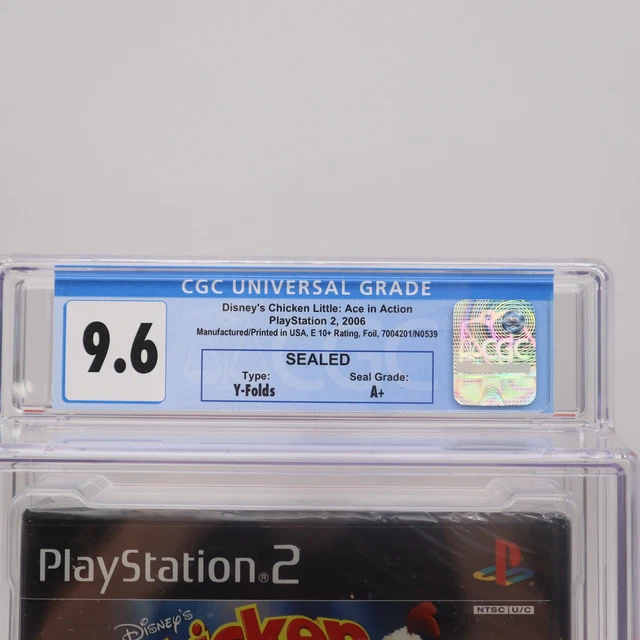 PS2 PLAYSTATION DISNEY'S CHICKEN LITTLE ACE IN ACTION -CGC GRADED 9.6 ...