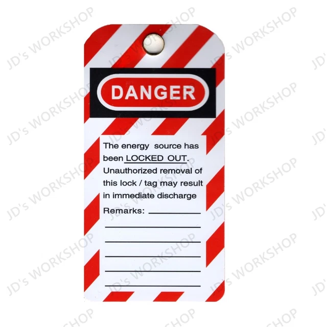 [10 PACK] SAFETY Caution Lock Out Repair Tag Red LOTO Danger Do Not ...