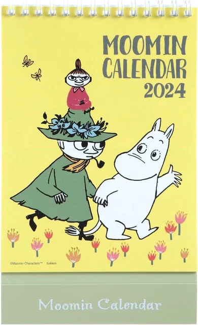 GAKKEN STAIFLE 2024 Calendar Moomin Deskt Body size W137xH200xD11mm Desktop 95g £38.11 - PicClick UK