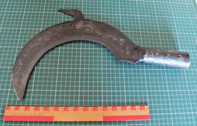 MEGA RARE ANTIQUE Billhook Slasher Scythe Hedge Laying Green Wood ...