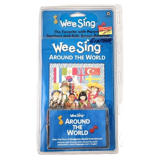 WEE SING AROUND the World Children's Songs Vintage 1994 Cassette Tape ...