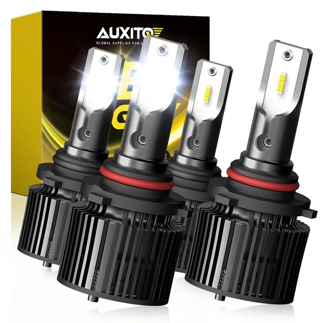 AUXITO CSP 9005+9006 Combo LED Headlight Kit High Low Beam Bulbs White 48000LM B $54.74 ...