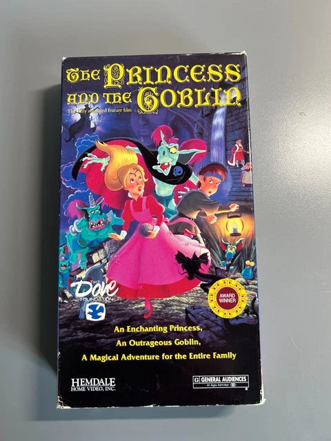 THE PRINCESS AND the Goblin (VHS, 1994) Kids Animated Cartoon Movie $10 ...