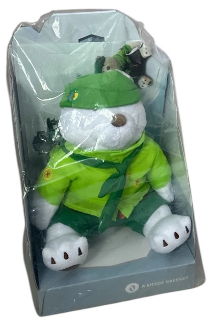 SOLAR BEAR BOY Scout Teddy Plush 8" Soft Toy White Polar, Collectable ...
