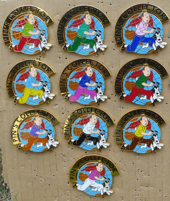 SERIE COMPLETE DE 10 PINS PIN'S PIN BD TINTIN PIN'S COLLECTOR ...