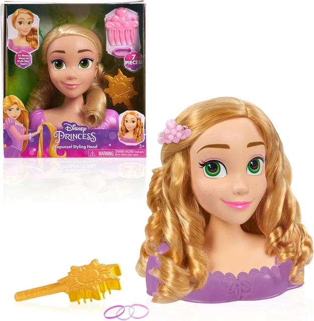 DISNEY PRINCESS SMALL Styling Head -Rapunzel £22.49 - PicClick UK