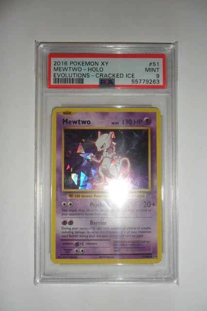POKEMON TCG MEWTWO Evolutions - Cracked Ice PSA 9 EUR 82,00 - PicClick DE