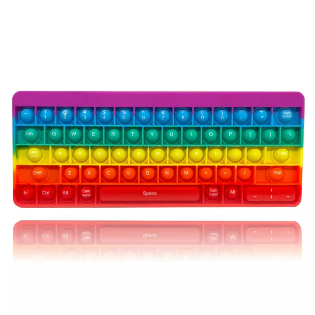 POP IT FIDGET Toy Keyboard Tastatur Anti Stress Baby Kinder Spielzeug ...