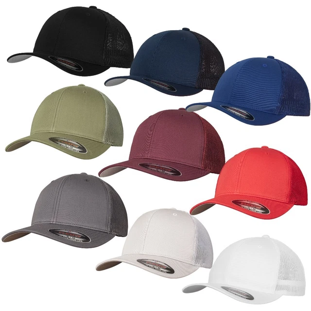 FLEXFIT MAILLE TRUCKER Cap Original 6 Panneaux Cap de Baseball Classic ...