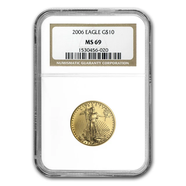 2006 1/4 OZ American Gold Eagle MS-69 ngc EUR 756,70 - PicClick FR