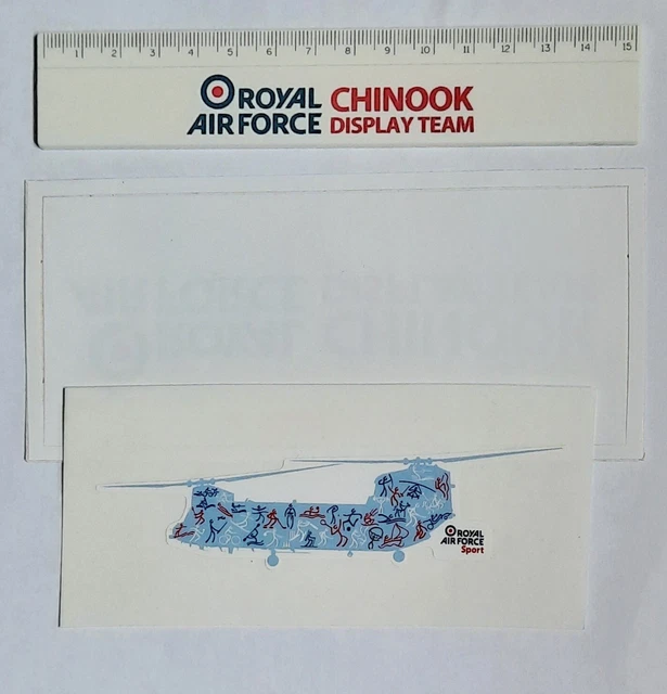RAF CHINOOK DISPLAY Team Ruler, Window Sticker, Raf Sport Sticker EUR 4 ...