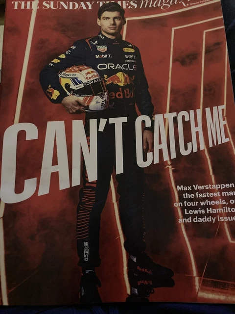 SUNDAY TIMES MAGAZINE 21 January 2024 Max Verstappen F1 Red Bill David ...