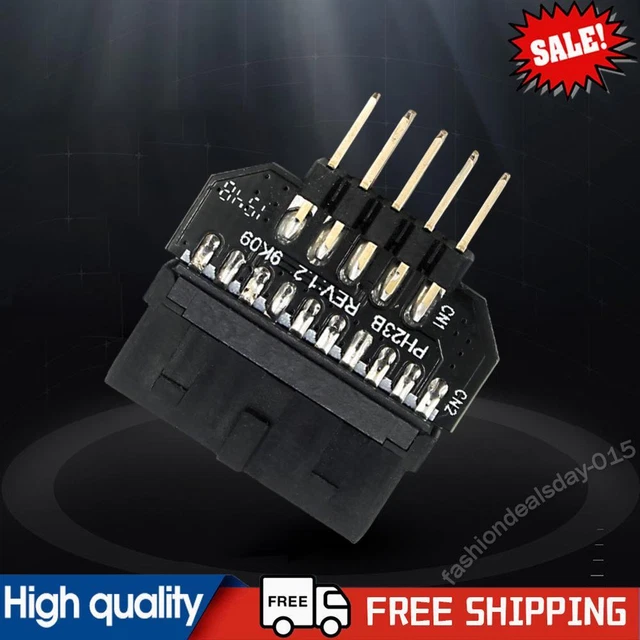 9 PIN ADAPTER Plug Port Converter Motherboard Chassis Accessories ...