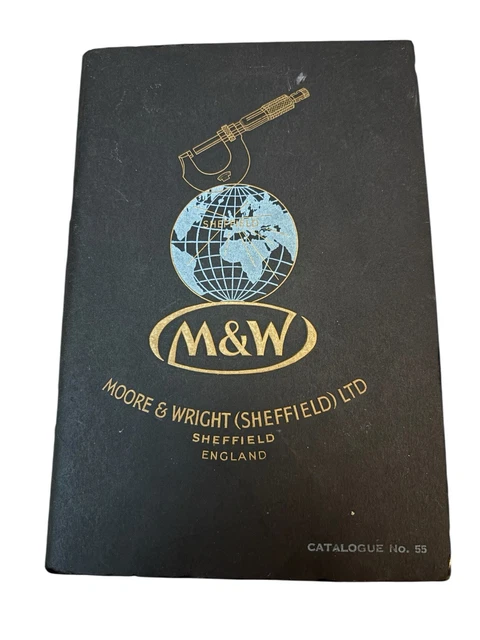 VINTAGE MOORE & Wright Catalogue Sheffield 1958 Precision & Hand Tools ...