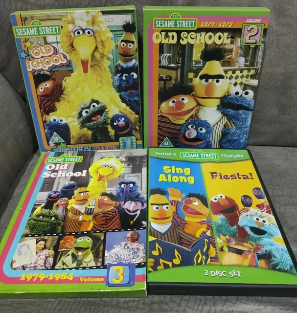 SESAME STREET OLD School Volumes 1 2 3 + Double Feature DVD Set $40.00 ...