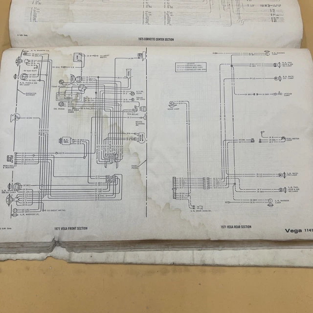 1970-75 CHILTON’S MOTOR/AGE Electrical Wiring Diagrams Sheets Ford ...
