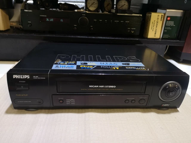 PHILIPS VR 600 VHS Video Cassette Recorder Player Vintage VCR #2614 EUR ...