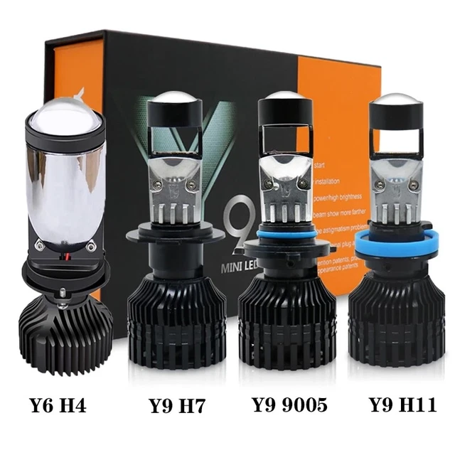 Y6 H4 MINI Bi-LED Projector Lens LED Headlight Hi-Low 24000LM 100W Retrofit LHD $42.09 - PicClick CA