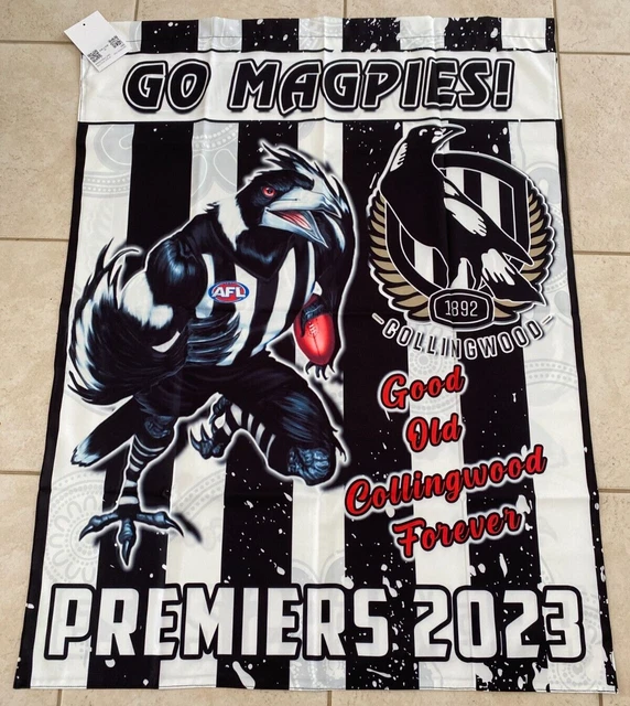 AFL-COLLINGWOOD 2023 PREMIERS LARGE MATERIAL WALL BANNER / FLAG ...