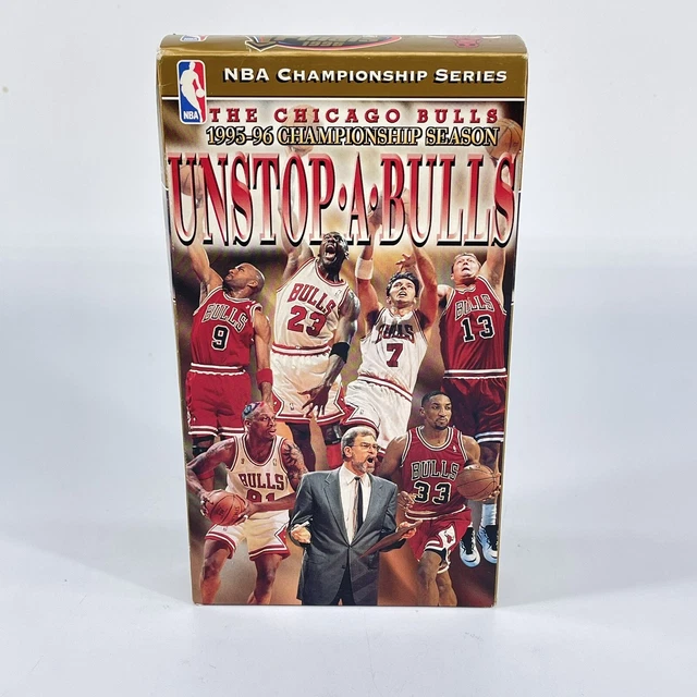 CHICAGO BULLS 1995-96 UnstopABulls NBA Championship VHS Michael Jordan ...