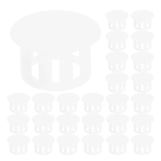 100 PCS SNAP Lock Screw Cover Plastic Plugs for Round Drill Hole $18.90 ...