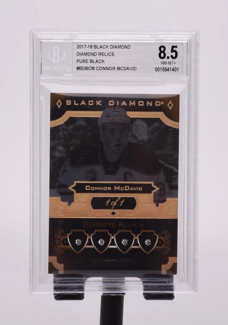 2017-18 BLACK DIAMOND Relics Pure Black Connor Mcdavid 1 Of 1 RARE BGS ... 2017-18 BLACK DIAMOND Relics Pure Black Connor Mcdavid 1 Of 1 RARE BGS ...