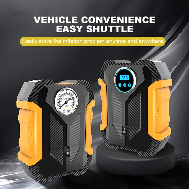 CAR INFLATOR 150PSI Automobile Inflator ABS PP Mini Auto Inflator for ...