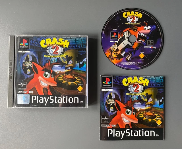 CRASH BANDICOOT 2 Cortex Strikes Back Playstation PS1 Black Label ...