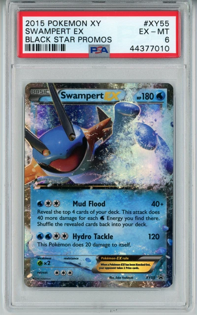 POKÉMON BLACK STAR Promo M/Mega Swampert Ex #XY55 Holo Psa 6 Ex ...