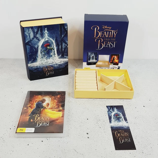 BEAUTY AND THE BEAST Disney Collector's Gift Set 4 Movie Blu Ray DVD ...