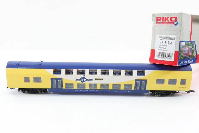 H0 PIKO 57602 2.Kl.Sitzwagen Doppelstockwagen Metronom DC OVP N19 EUR ...